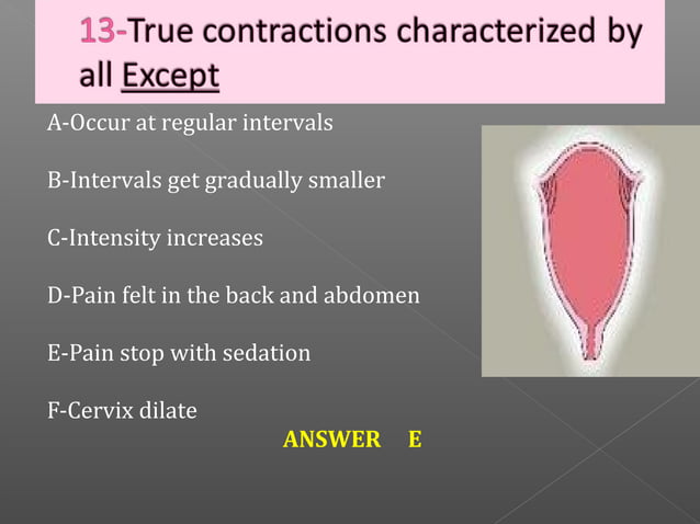 Mcq on normal and abnormal labor for undergraduate | PPT | Pregnancy ...