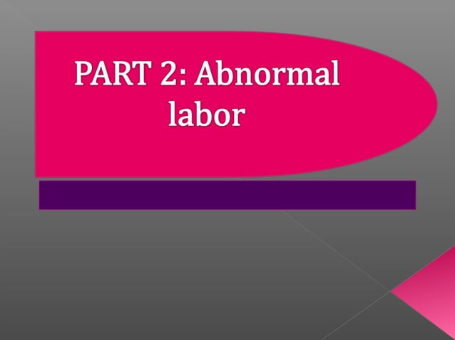 Mcq on normal and abnormal labor for undergraduate | PPT | Pregnancy ...