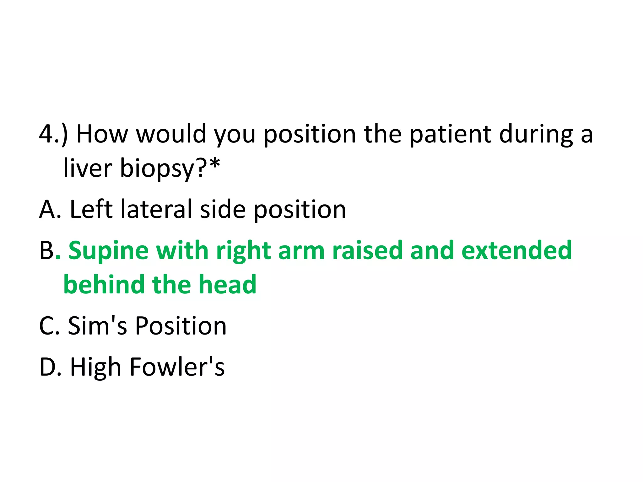 MCQ ON POSITION USED IN NURSING CARE OF PATIENTS.pptx