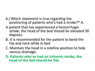 MCQ ON POSITION USED IN NURSING CARE OF PATIENTS.pptx