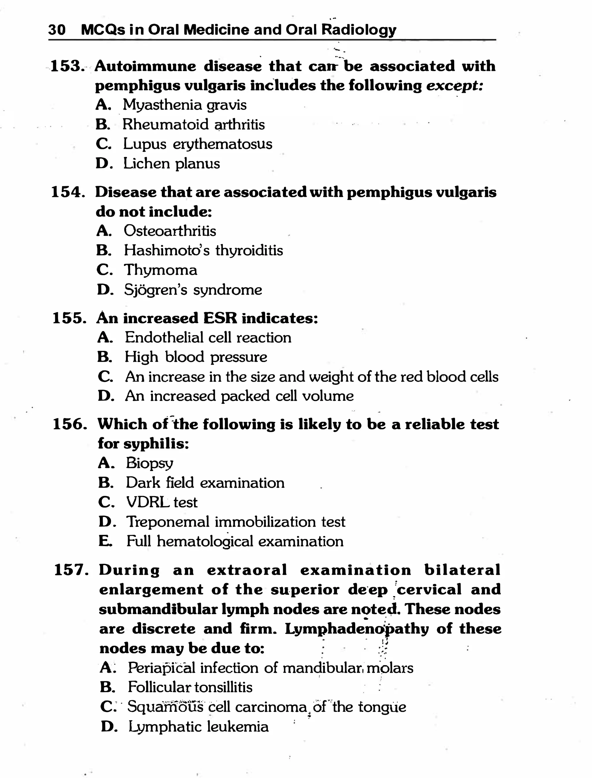 MCQ Oral medicine and oral radiology.pdf | Dental Health | Diseases and ...