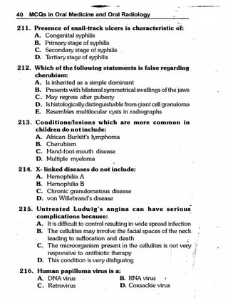 MCQ Oral medicine and oral radiology.pdf