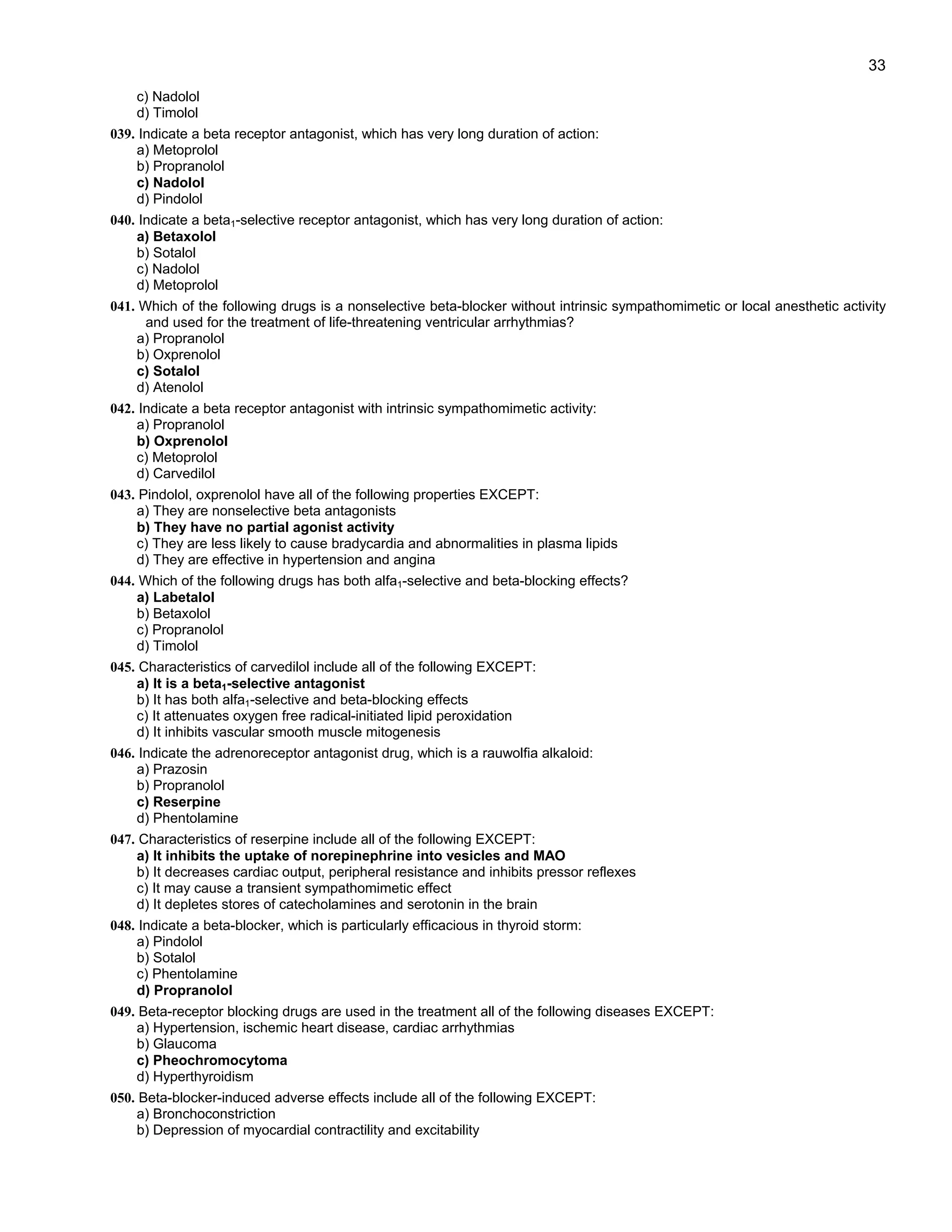 MCQ Pharmacology | PDF