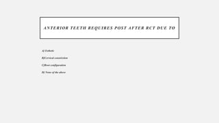 MCQ Post and Core.pptx