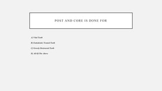 MCQ Post and Core.pptx