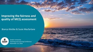 Enhancing MCQ quality & fairness | PPT