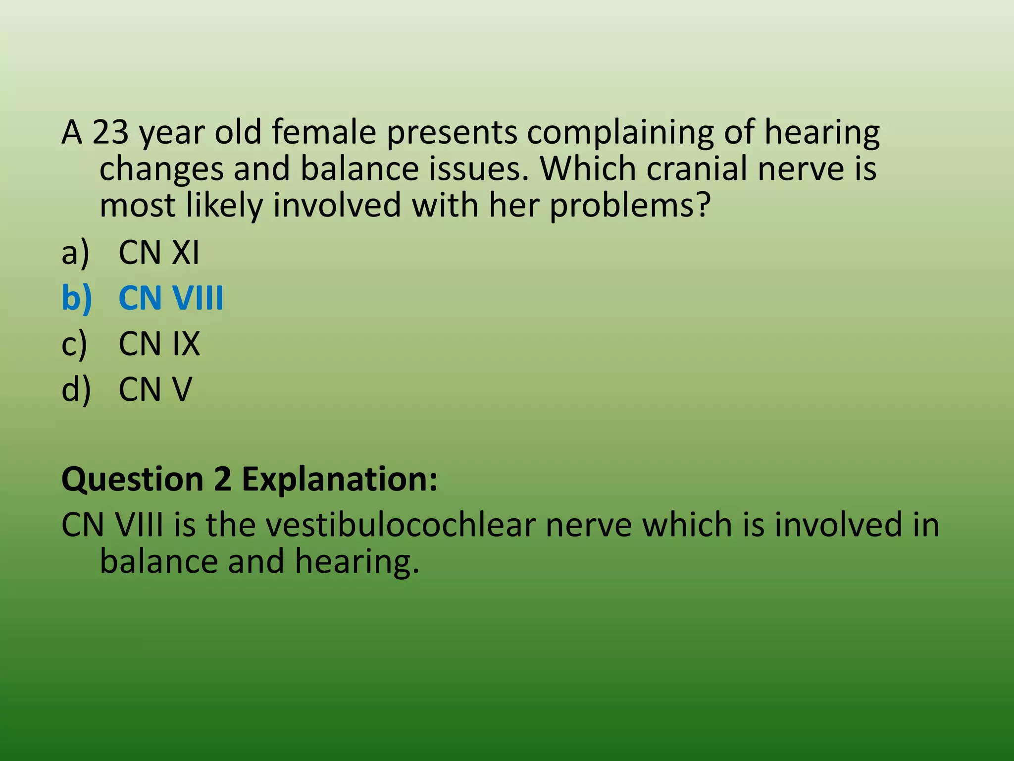 MCQ RELATED TO CRANIAL NERVES AND SPINAL NERVES.pptx
