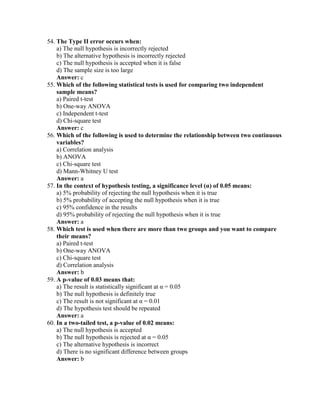 MCQ, Research Optometry, Simplified according to title | PDF