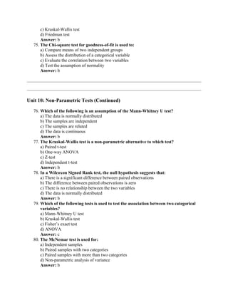 MCQ, Research Optometry, Simplified according to title | PDF