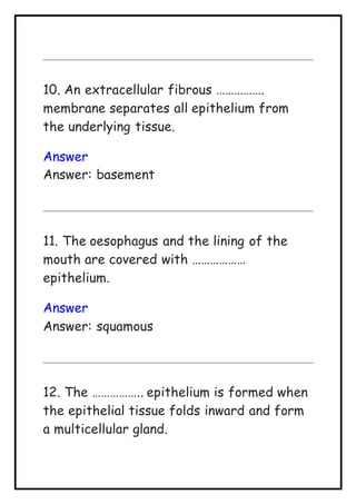 Mcq's of class 9 chapter Tissues | DOCX