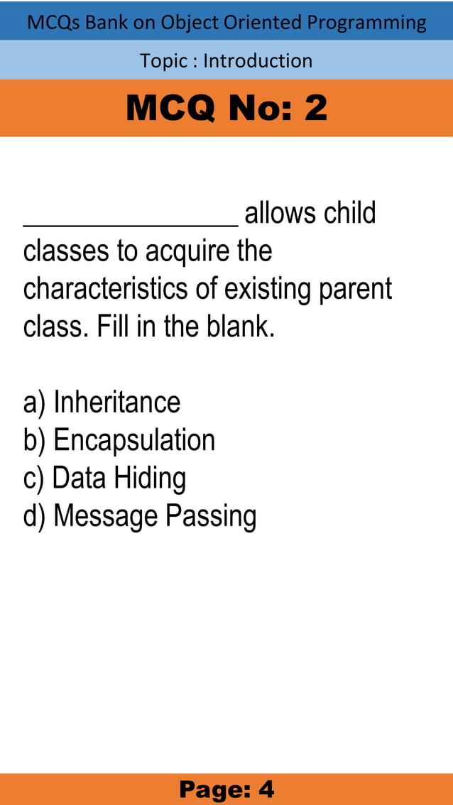 Multiple Choice Questions On Java Object Oriented Programming Bank 1 Introduction Pdf