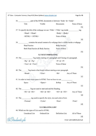 Mc qs ch 5 computer 9th by e-student | PDF