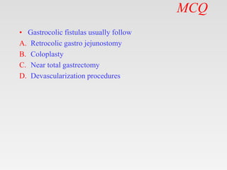 MCQs Gastrocolic fistula.pptx