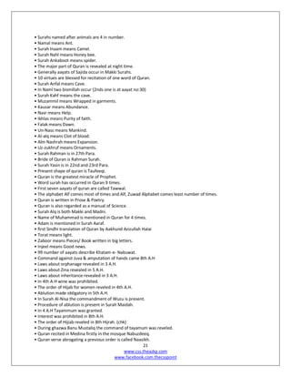 Mcqs islamiat | PDF