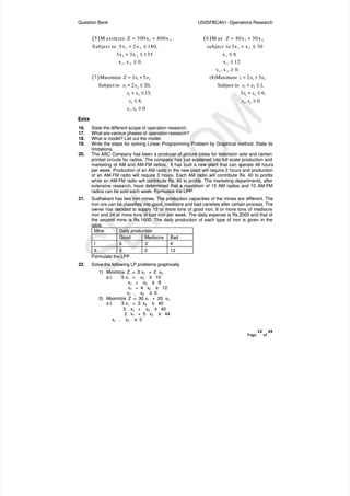 Mcqs linear prog | PDF