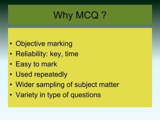 MEU WORKSHOP Mcq's objective type questions | PPTX