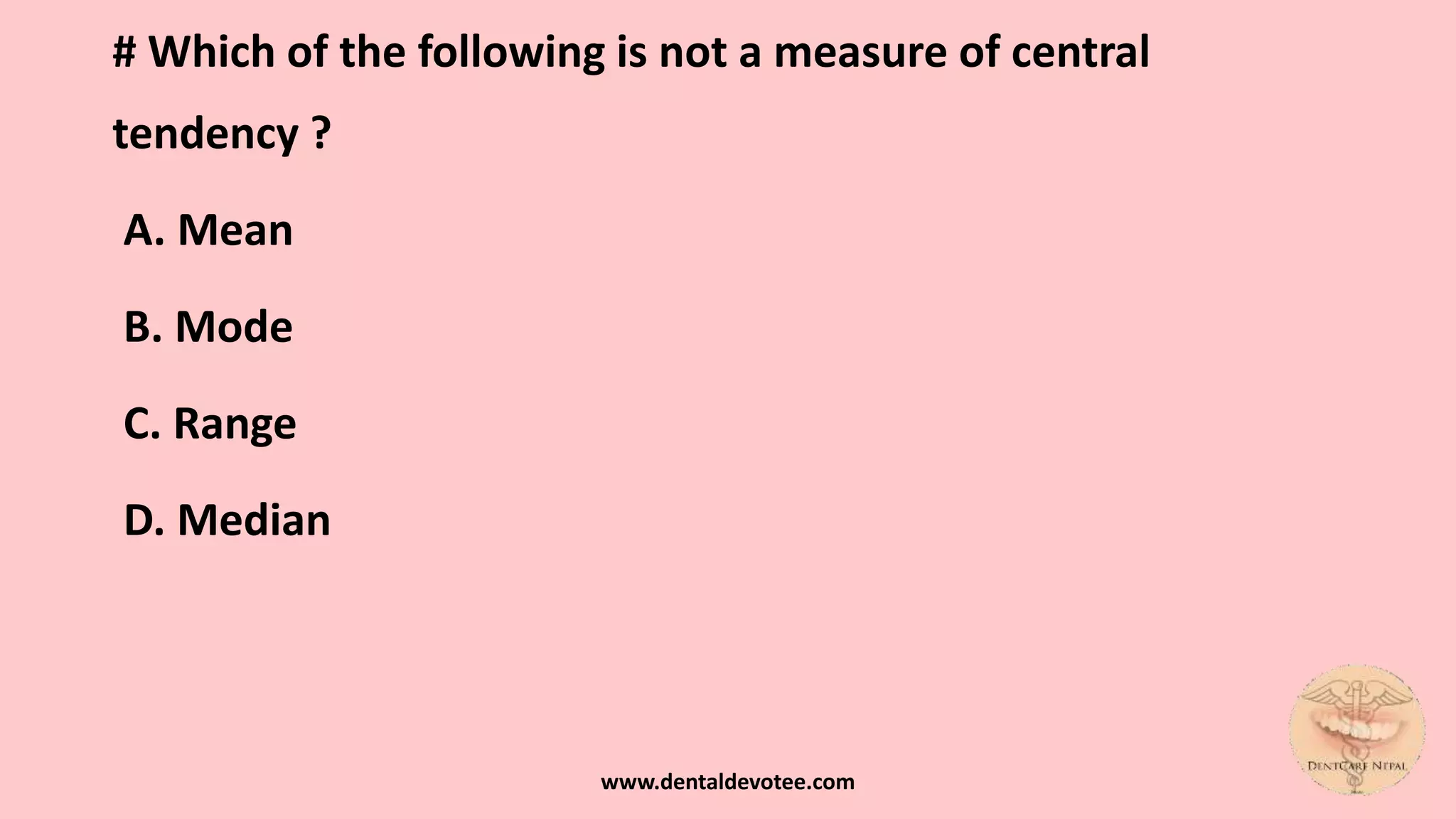 Multiple Choice Questions - Biostatistics | PPTX