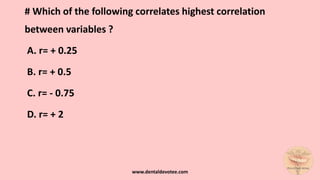 Multiple Choice Questions - Biostatistics | PPTX