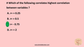 Multiple Choice Questions - Biostatistics | PPTX