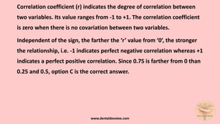 Multiple Choice Questions - Biostatistics | PPTX