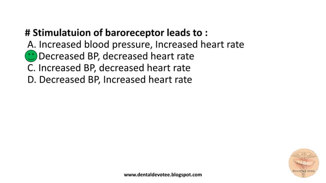MCQs on Cardiovascular system physiology | PPTX | Heart and ...