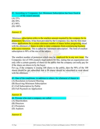 MCQs on Issue of Shares.pdf