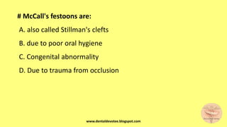 Mcqs periodontology gingivitis | PPTX