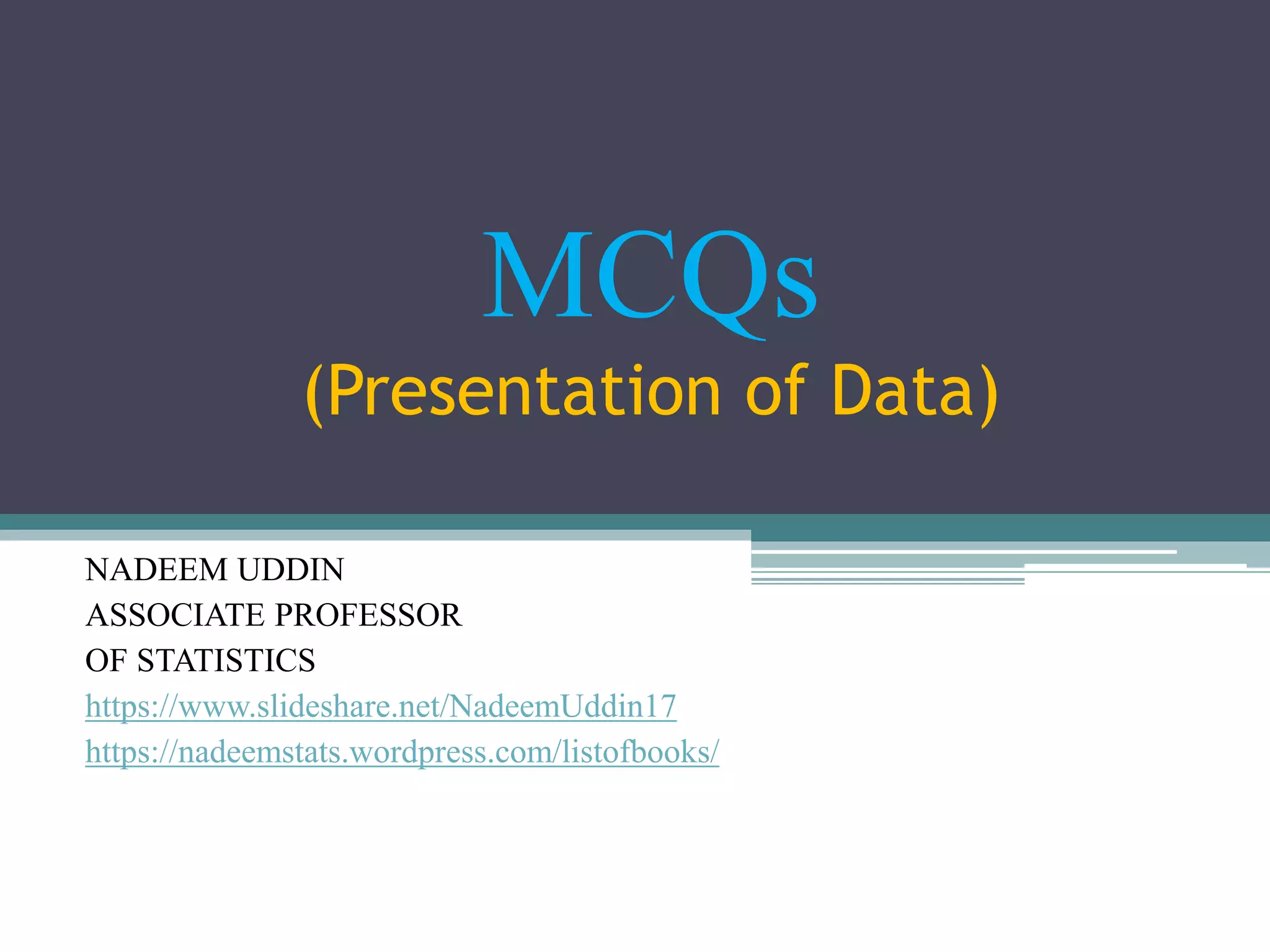 Mqs (presentation of data) | PPT