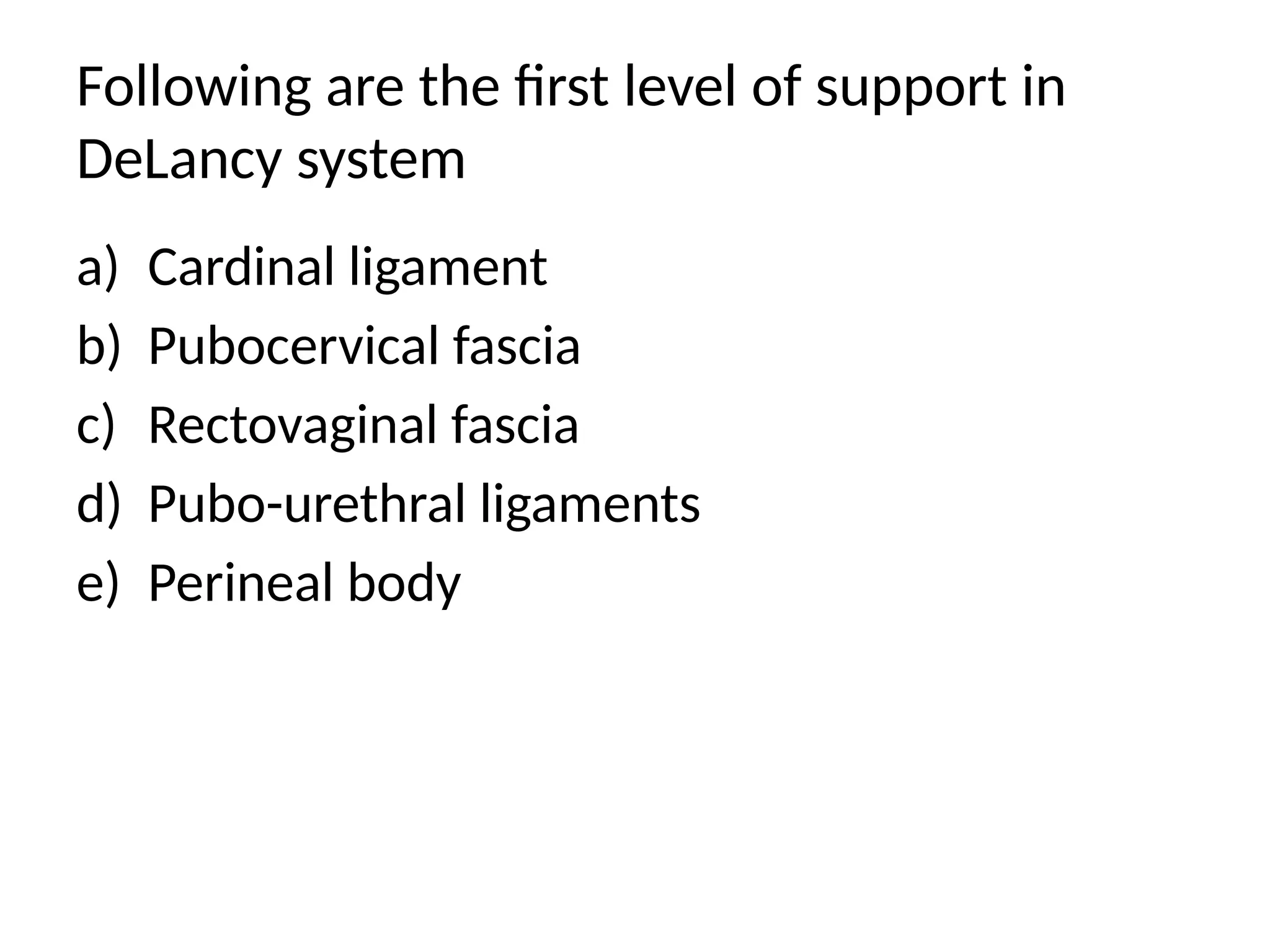 MCQs Prolapse Gynaecology and Obstetrics ppt | PPTX
