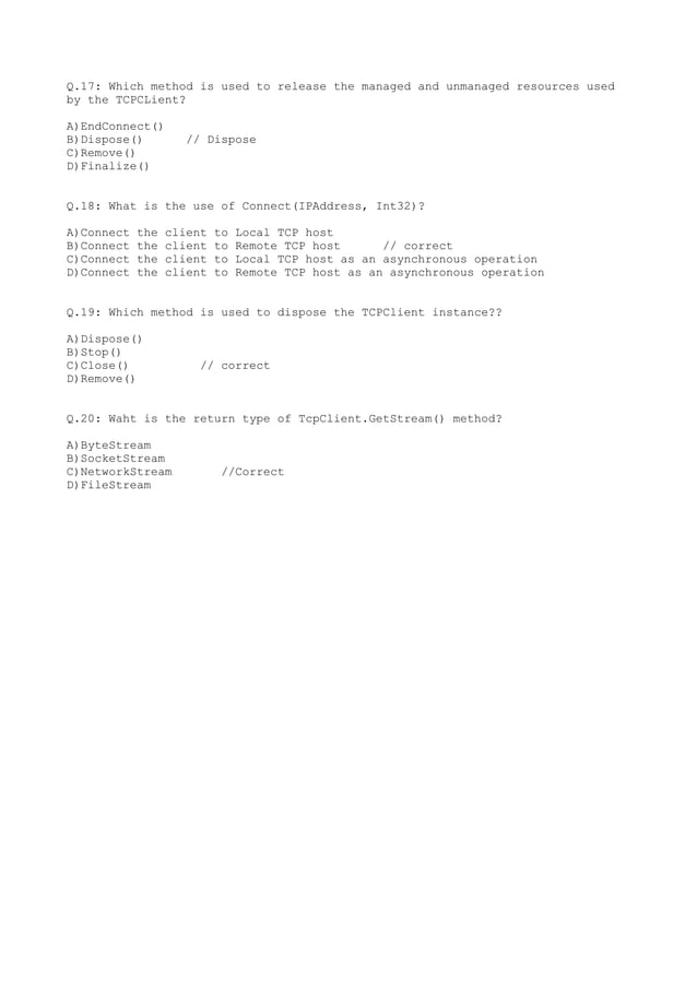 Mc qs socket programming | PDF