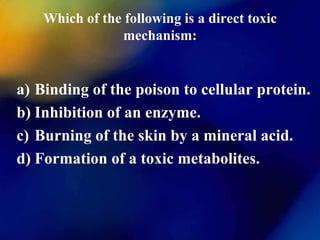 MCQs in TOXICOLOGY | PPTX