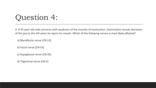 MCQ TEST HEAD & NECK.pptx first year anatomy AIIMS bilaspur | PPTX