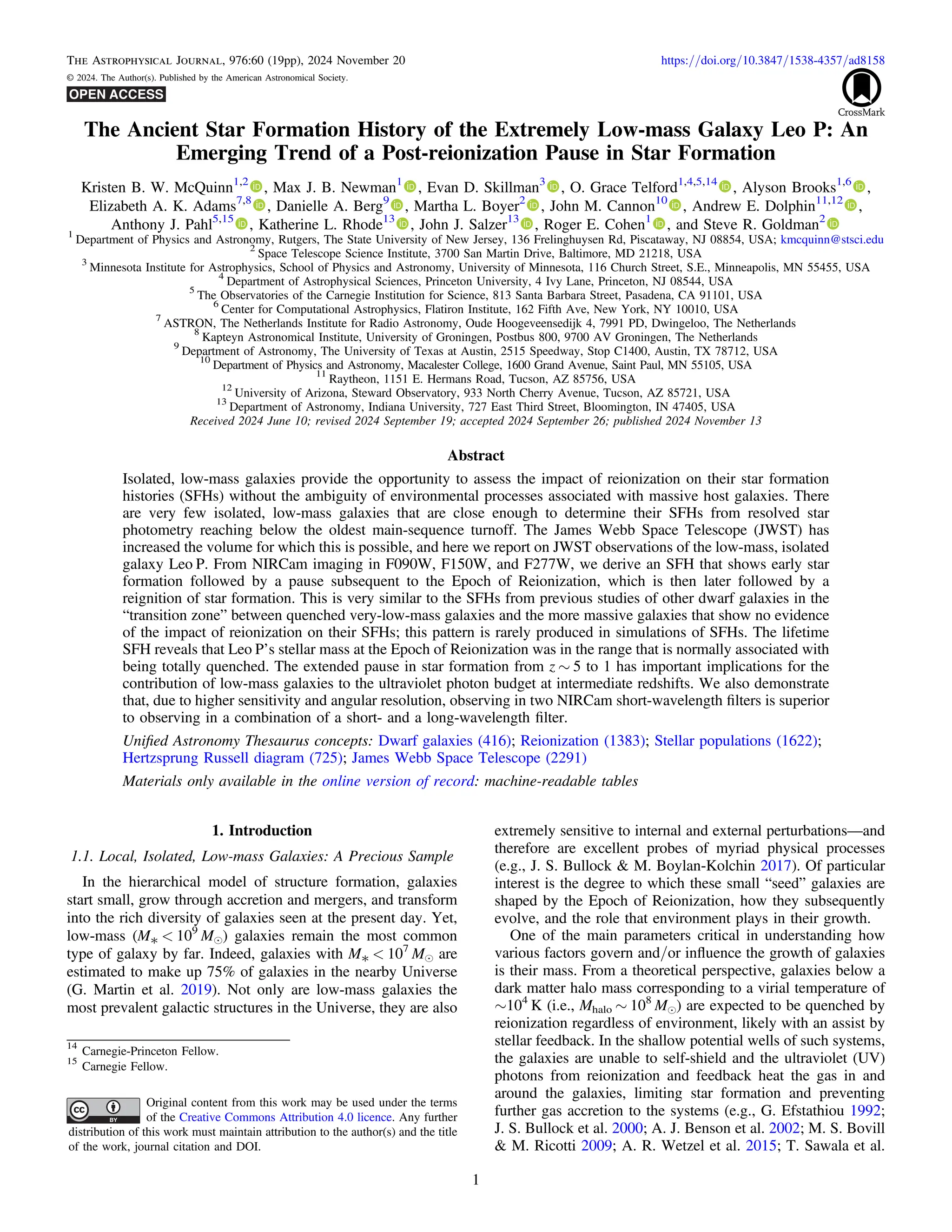 The Ancient Star Formation History of the Extremely Low-mass Galaxy Leo ...