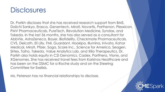 Metastatic Colorectal Cancer (mCRC) Slides | PDF