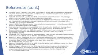 Metastatic Colorectal Cancer (mCRC) Slides | PDF