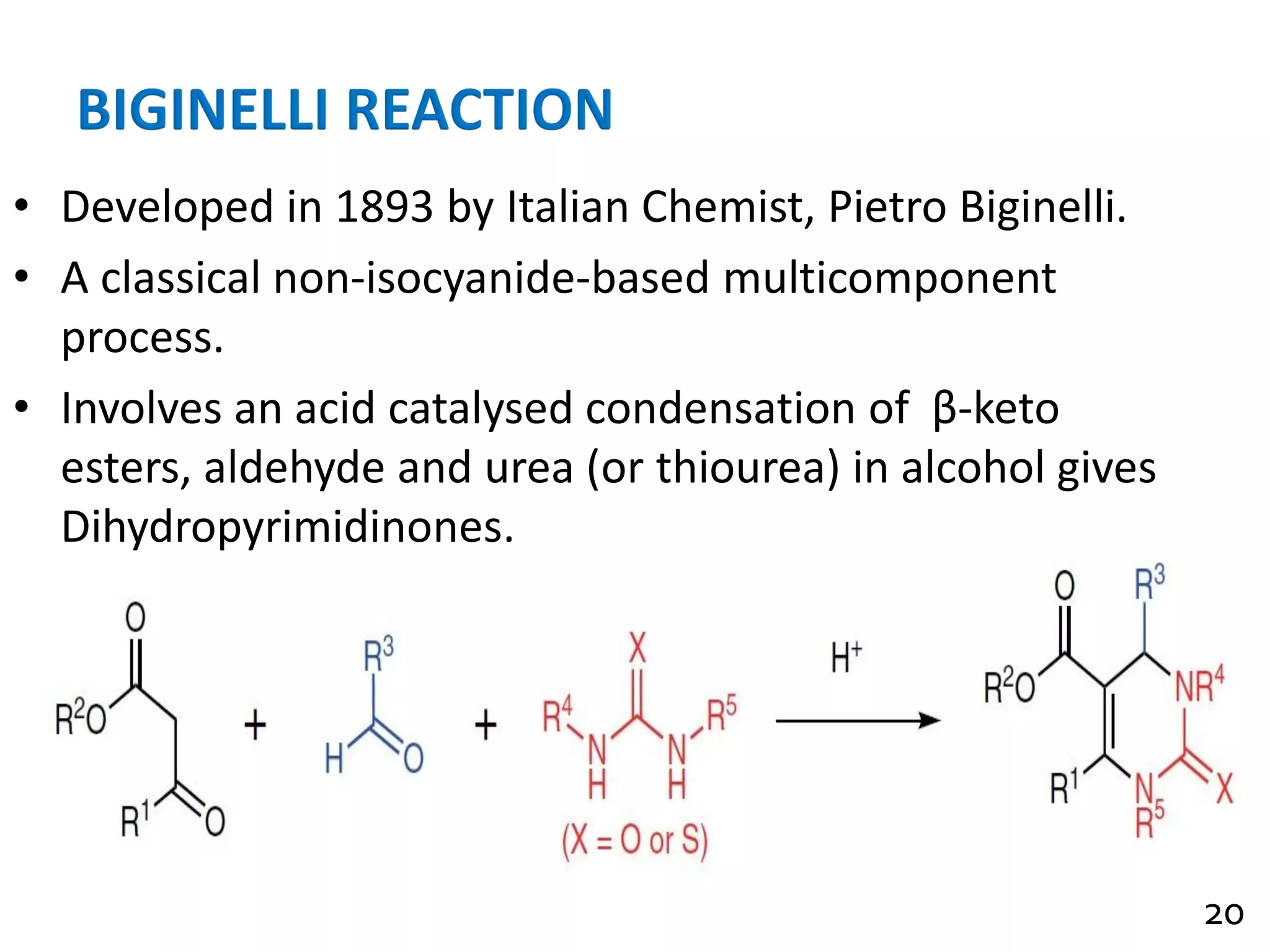 Multi Component Reactions | PDF