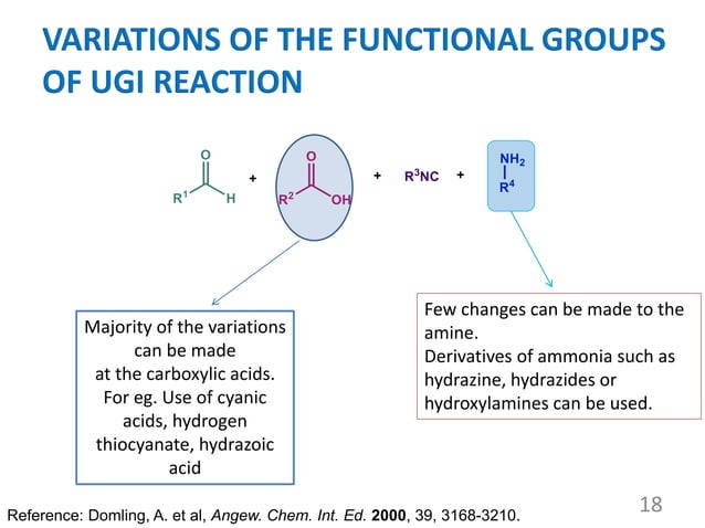 Multi Component Reactions | PDF | Chemistry | Science