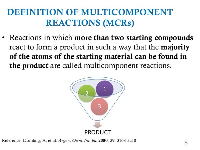 Multi Component Reactions