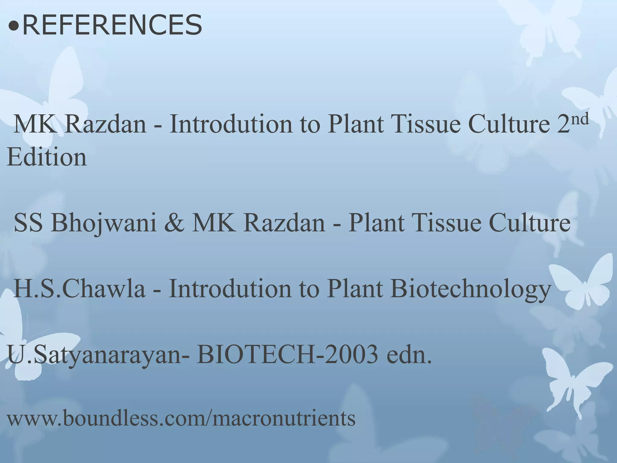 Tissue Culture Media, In Plant Tissue Culture | PPT