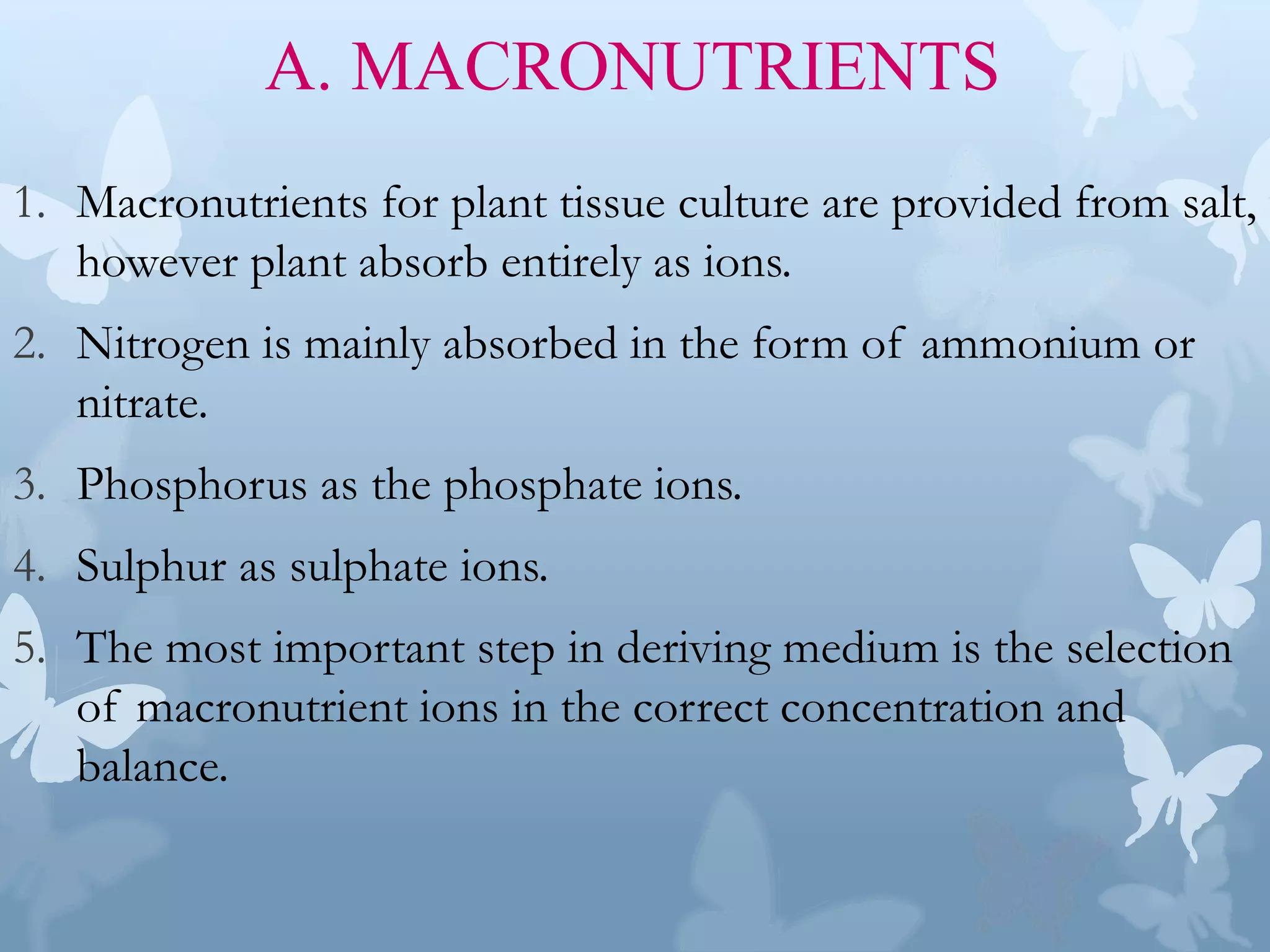 Tissue Culture Media, In Plant Tissue Culture | PPT