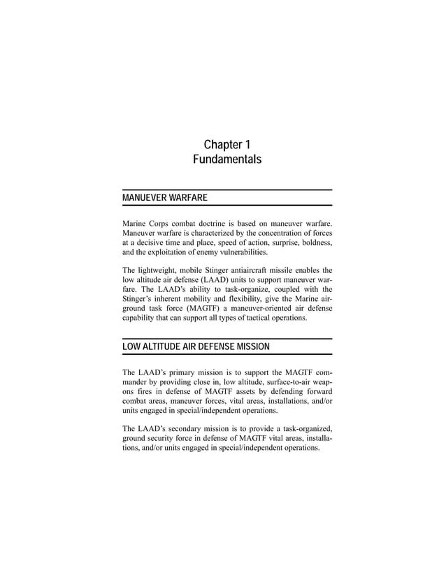 Low Altitude Air Defense (LAAD) Gunner’s Handbook | PDF