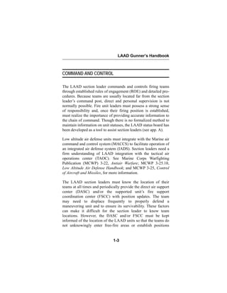 Low Altitude Air Defense (LAAD) Gunner’s Handbook | PDF