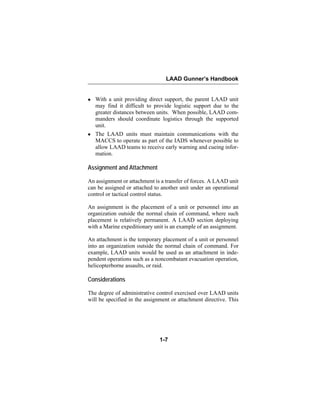 Low Altitude Air Defense (LAAD) Gunner’s Handbook | PDF