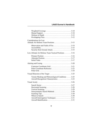 Low Altitude Air Defense (LAAD) Gunner’s Handbook | PDF