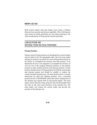 Low Altitude Air Defense (LAAD) Gunner’s Handbook | PDF