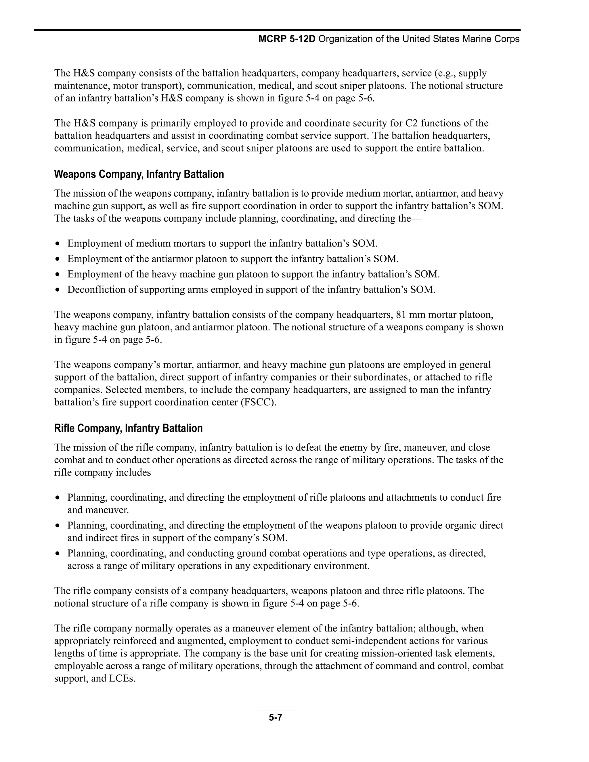 MCRP 5-12D Organization of United States Marine Corps 26 Aug15 | PDF