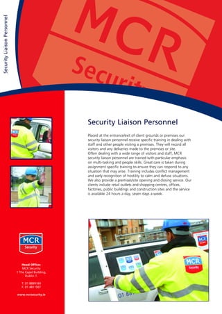 Mcr Security Brochure | PDF