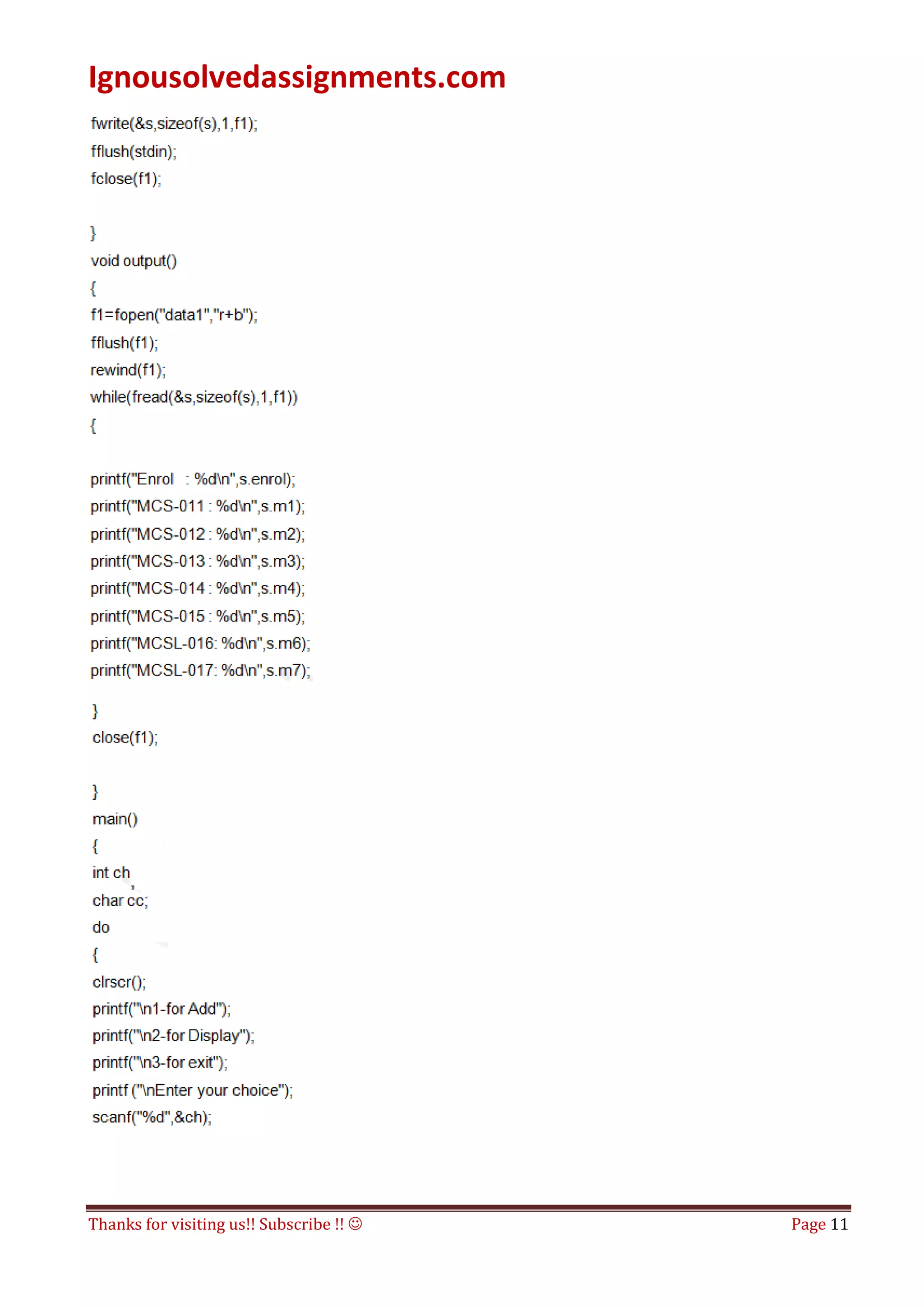 Mcs 011 solved assignment 2015-16 | PDF