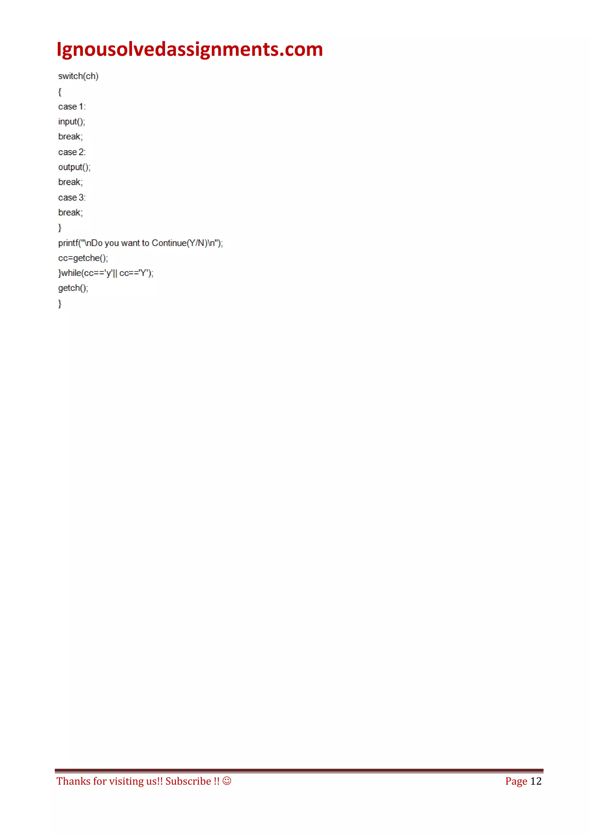 Mcs 011 solved assignment 2015-16 | PDF