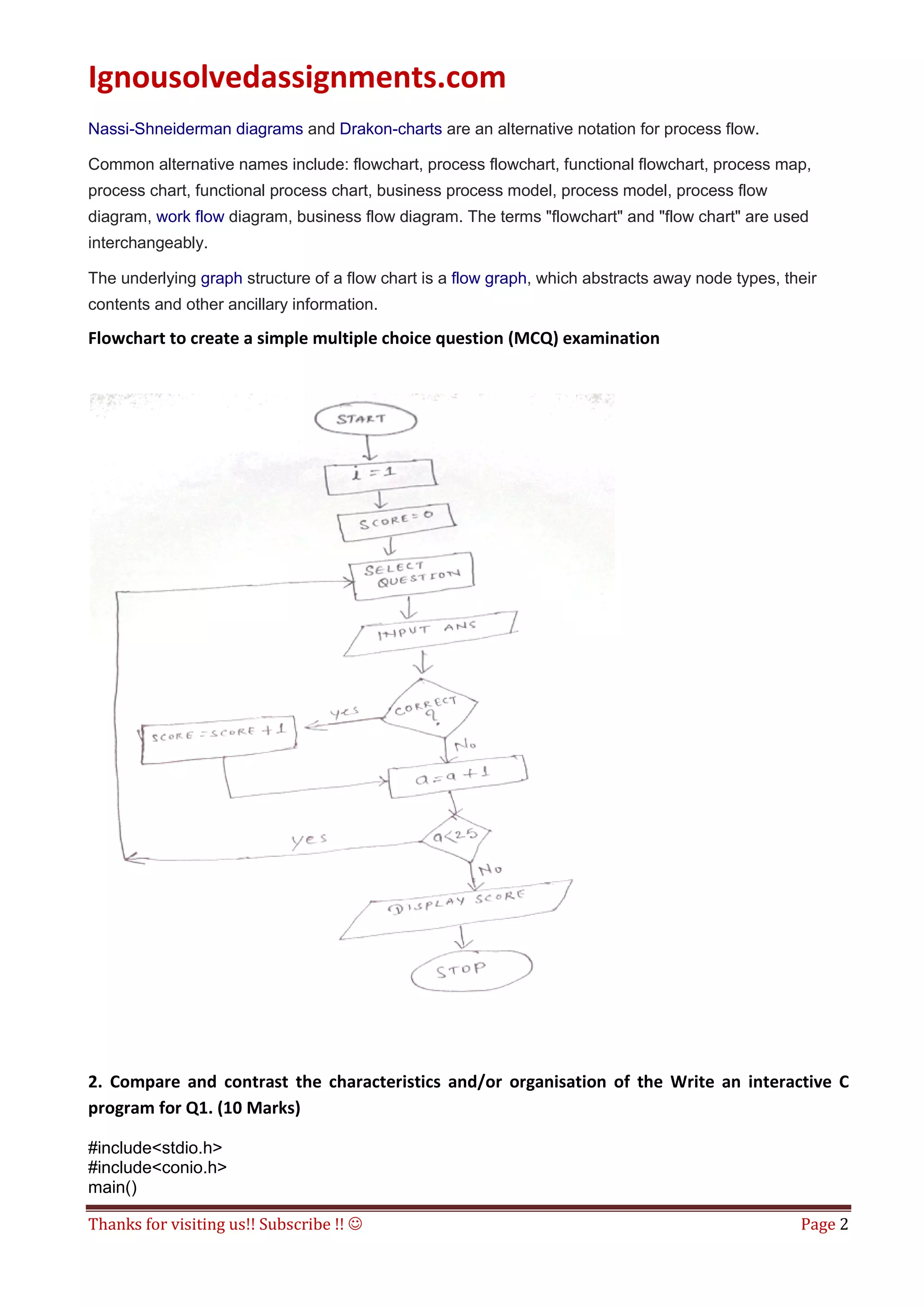 Mcs 011 solved assignment 2015-16 | PDF